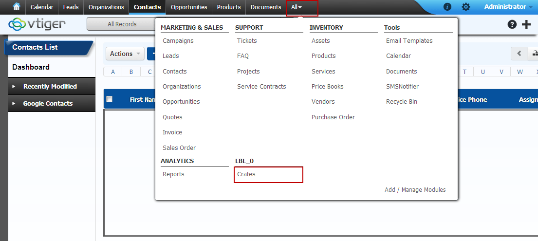 How to Create a Custom Module In vTigerCRM 6? - VTiger Experts
