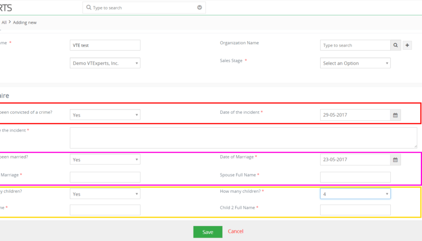 VTiger Conditional Layouts - Based on Field Values
