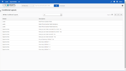 Conditional Layouts - VTiger Experts