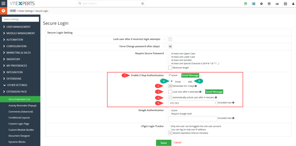 Security Standards - VTiger Experts