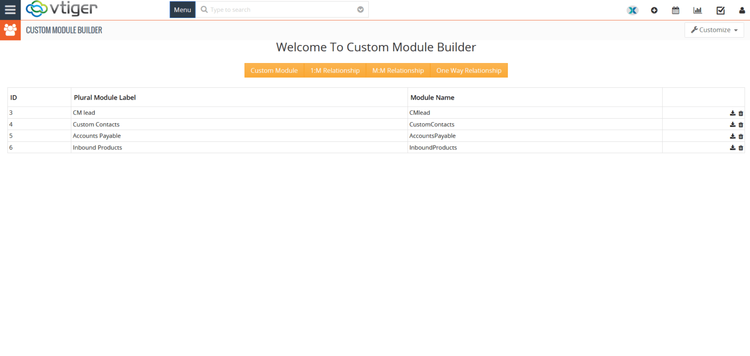 Custom Module Builder - VTiger Experts