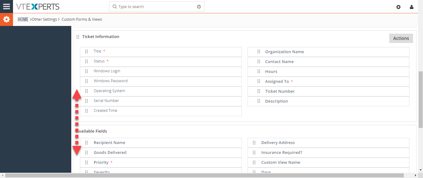 Create Custom Layouts/Forms In VTiger 7 - VTiger Experts
