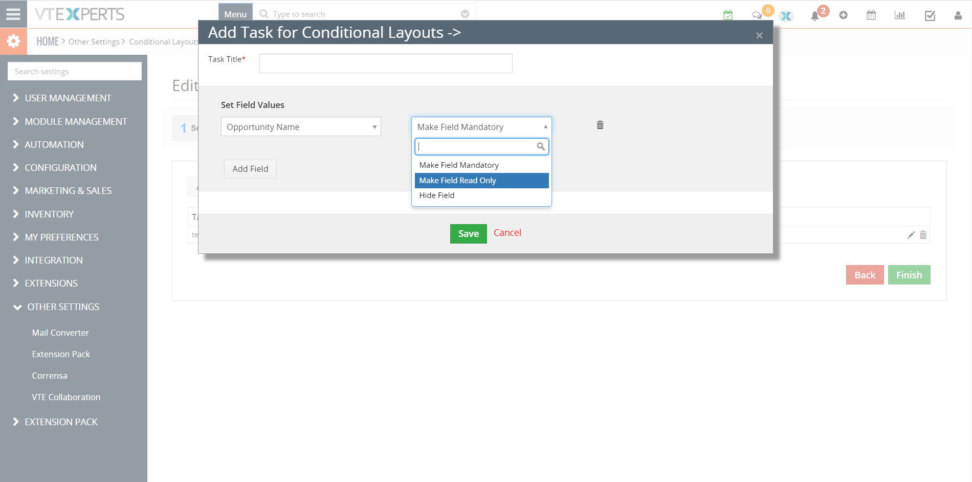 Use of Conditional Layout in Vtiger - VTiger Experts