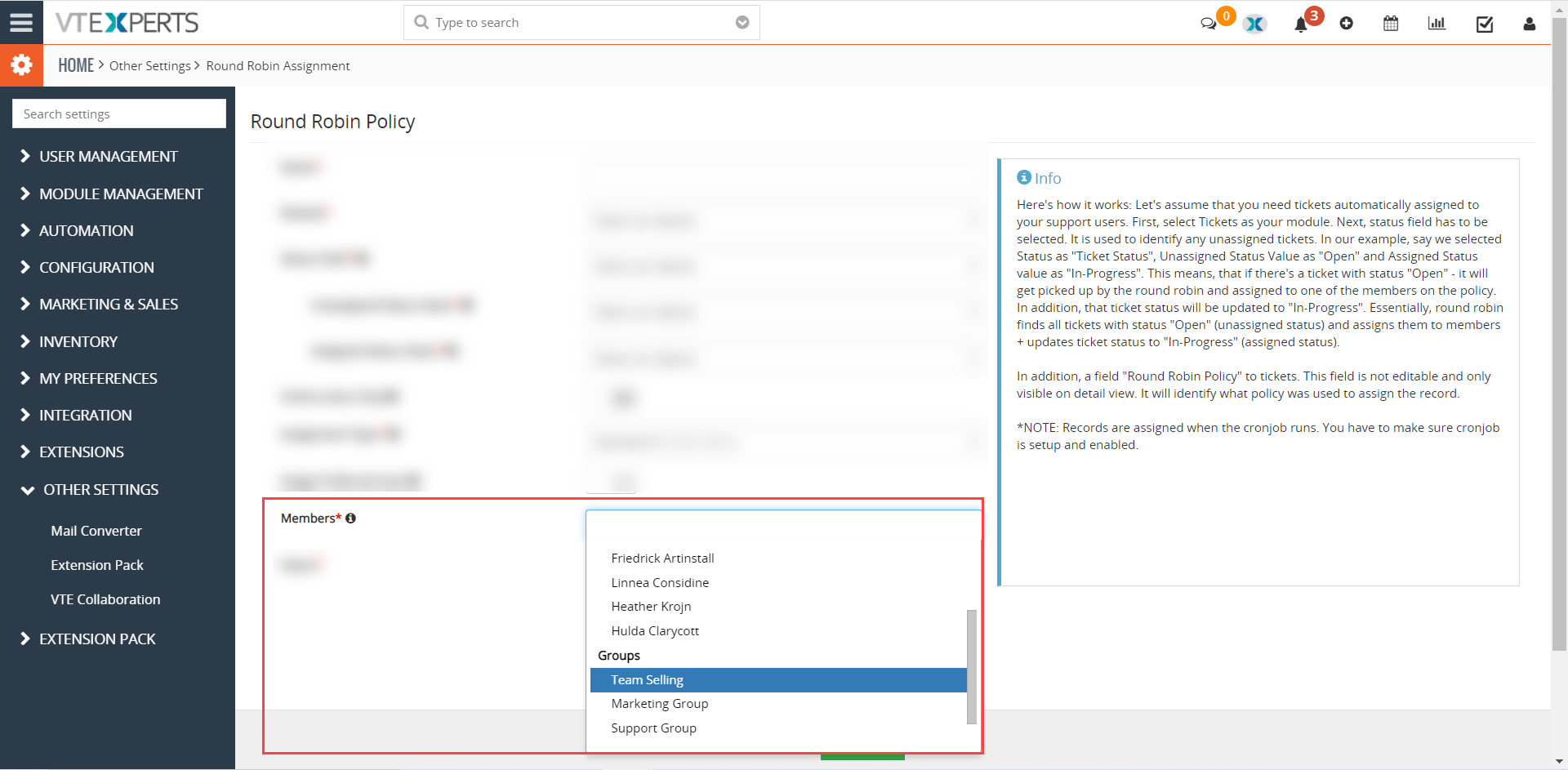 Round Robin now Supports Groups as well - VTiger Experts