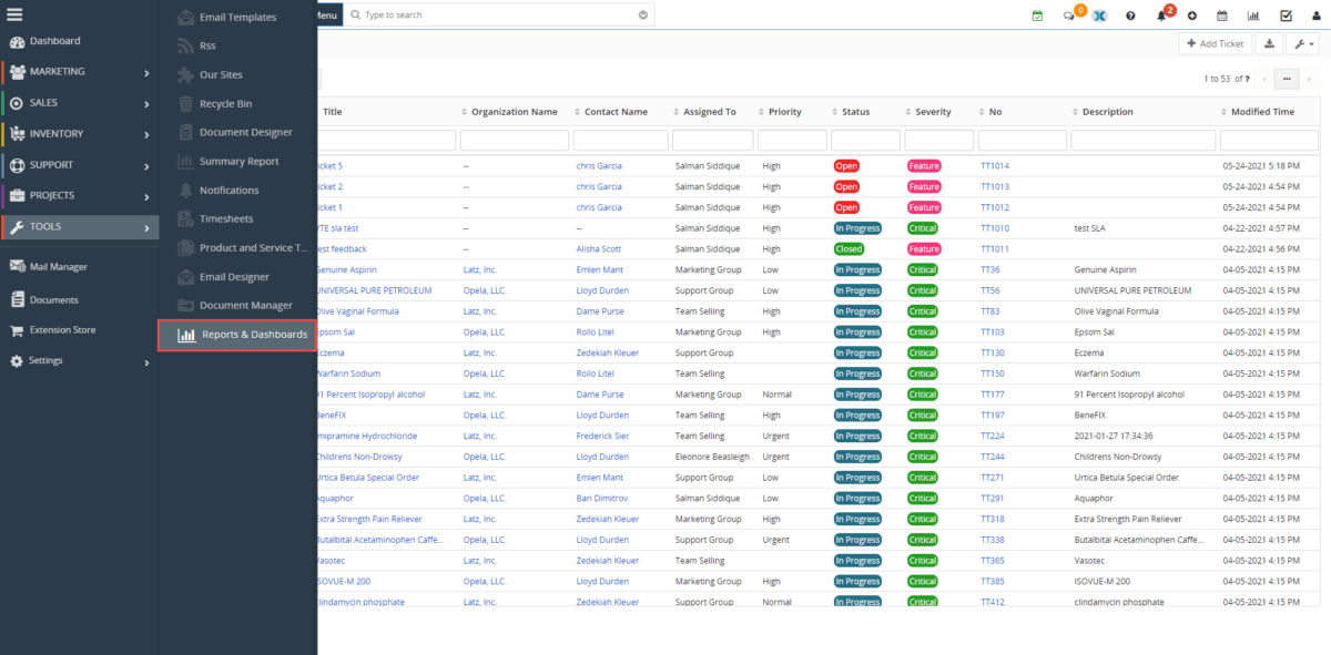 Adding Upcoming Activities Widget to the Dashboard - VTiger Experts
