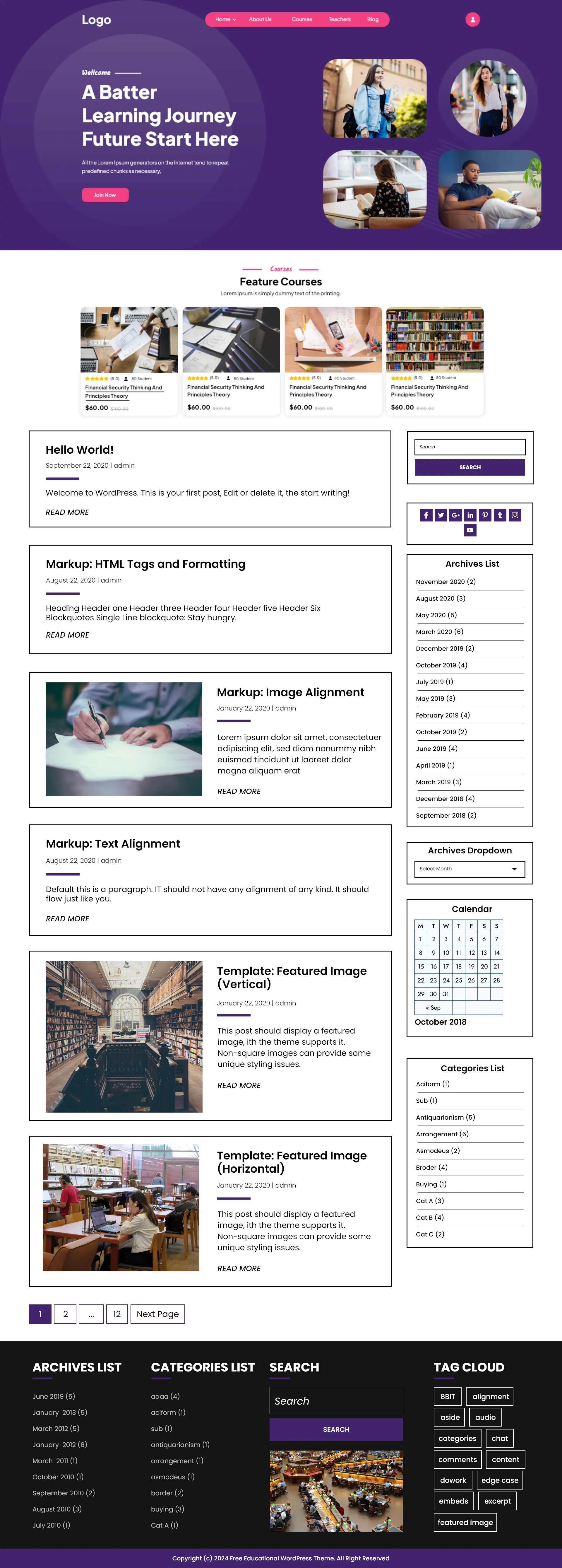 Simplify Online Learning With Free Educational Wordpress Theme