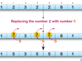Javascript Basic Replace All The Numbers With A Specified Number Of A