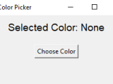 Python Tkinter Color Picker Application