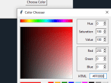 Python Tkinter Color Picker Application