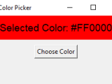 Python Tkinter Color Picker Application
