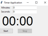 Python Tkinter Timer Application