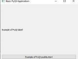 Python Pyqt5 Basic Application With Widgets