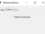 Python Gui Program Creating A Tabbed Interface With Tkinter
