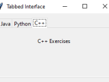 Python Gui Program Creating A Tabbed Interface With Tkinter