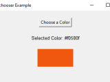 Python Tkinter Colorchooser Choose And Display Colors