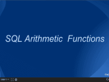 Sql Arithmetic Function W3resource