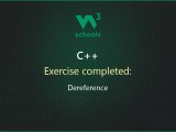 Completed Exercise C Dereference