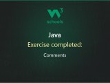 Completed Exercise Java Comments