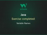 Completed Exercise Java Variable Identifiers