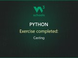 Completed Exercise Python Casting