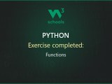 Completed Exercise Python Functions