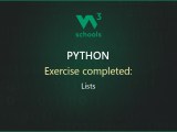 Completed Exercise Python Lists