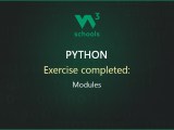 Completed Exercise Python Modules