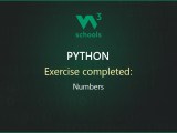 Completed Exercise Python Numbers