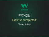 Completed Exercise Python Slicing Strings