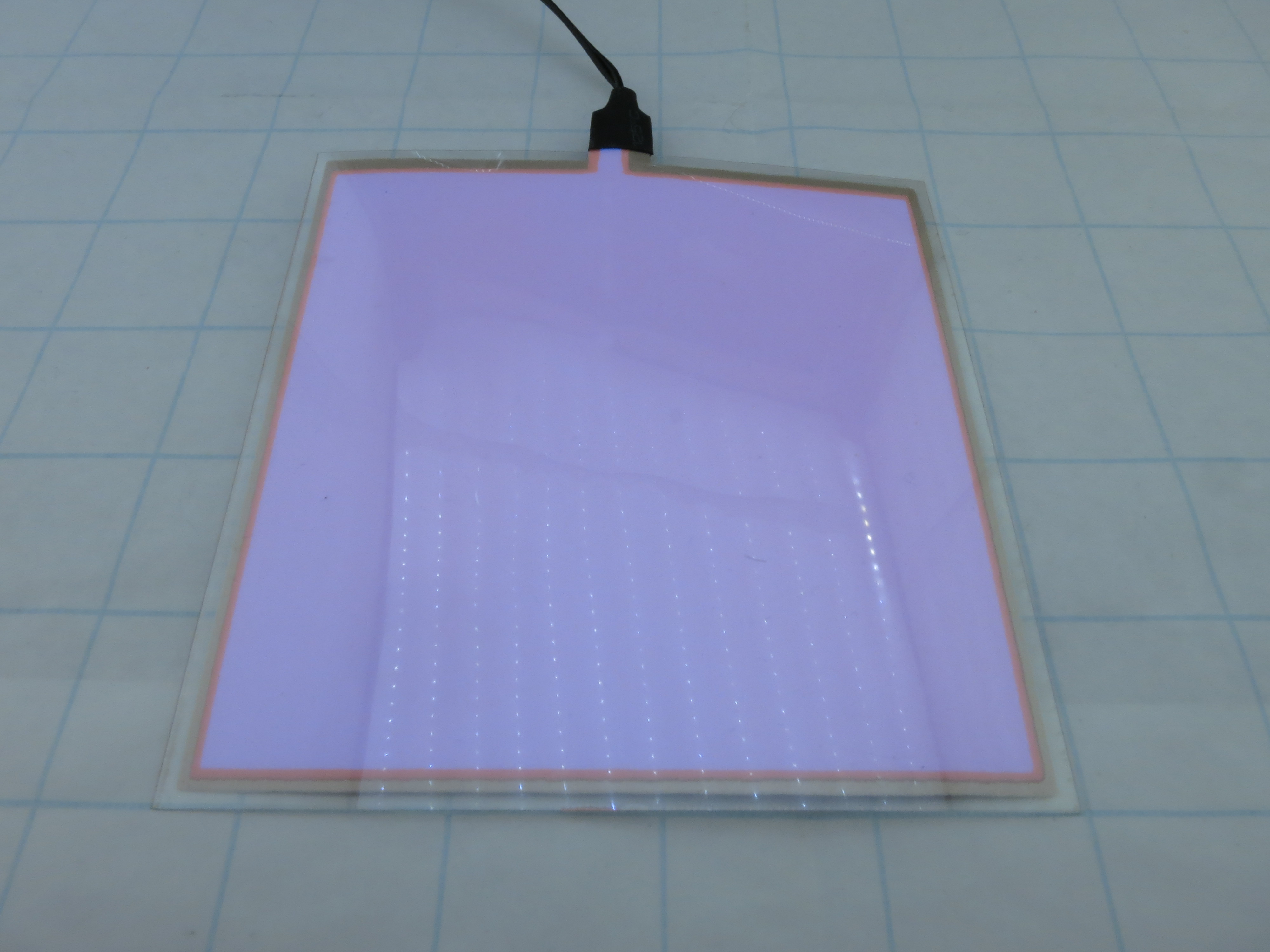 DC5V USB PORT 10X10CM El panel Electroluminescent BackLight panel el ...