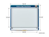 4 2inch E Paper Cloud Module 400 300 Pixels Wifi Connectivity