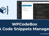 Wpcodebox A Code Snippets Manager Webtng