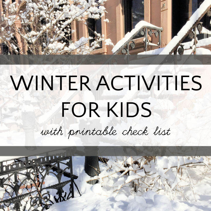 28 Winter Activities for Kids (Free Printable Checklist!) (2025)