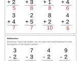Printable Touch Math Worksheets