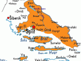 Split Map Croatia