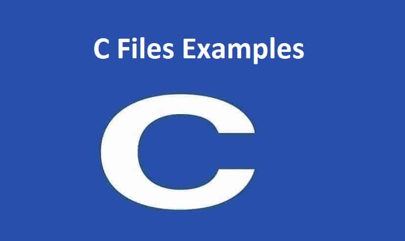 C Files Examples | Learn C Programming