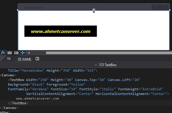 WPF TextBox Kullanımı – Web Tasarım & Programlama