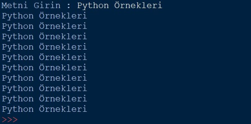 Python For Döngüsü ve Döngü Örnekleri – Web Tasarım & Programlama