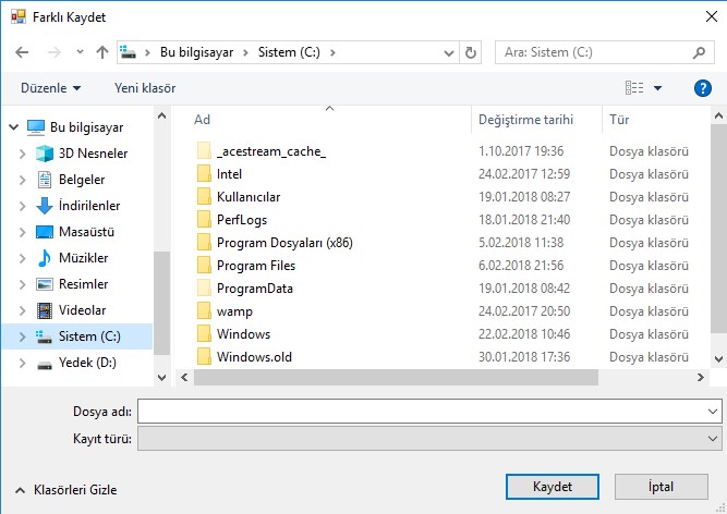 C# SaveFileDialog Kullanımı – Web Tasarım & Programlama