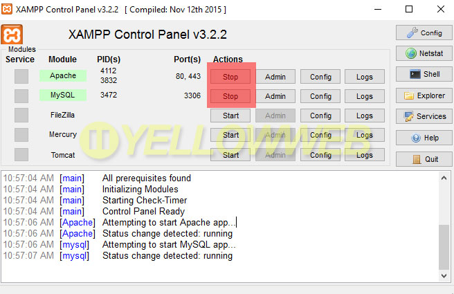 Cara Memberikan Password phpmyadmin pada XAMPP Server - YELLOWWEB.ID