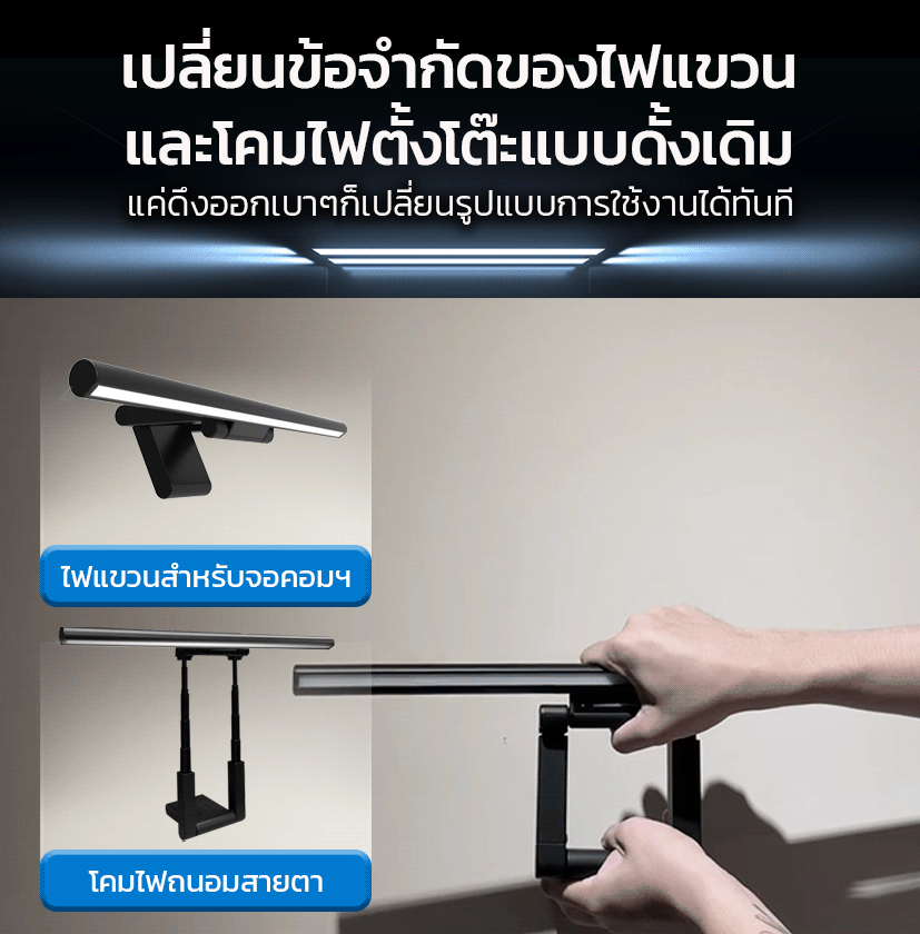 แนะนำ FutureLab T-Lamp โคมไฟแขวนจอคอม 2 ฟังก์ชั่น ใช้กับ Notebook ได้ ไม่ต้องกังวลโคมไฟรั้งจอ ...