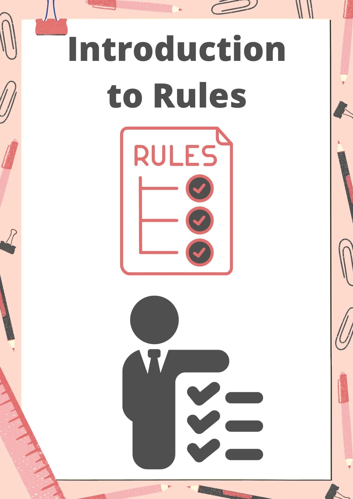 Introduction To Rules Lesson Youcantknoweverything Education