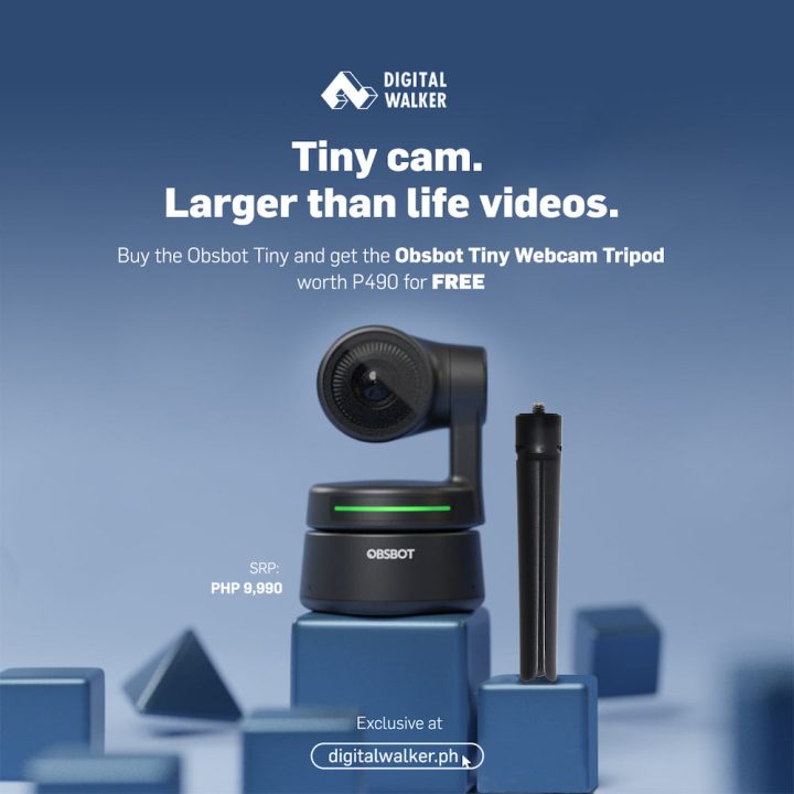 OBSBOT Tiny AI-PTZ Webcam now available at Digital Walker » YugaTech ...