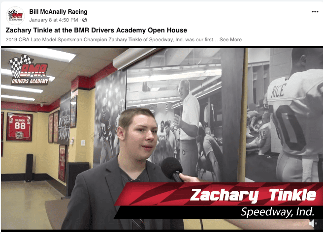 Zachary Tinkle tests with BMR Drivers Academy - Zachary Tinkle
