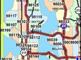 Washington Zip Code Map Including County Maps