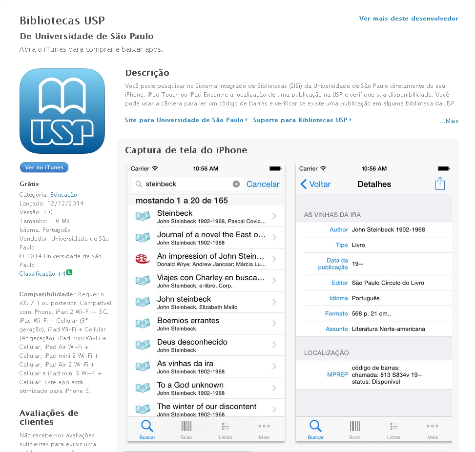 Aplicativo permite consultar publicações disponíveis nas bibliotecas da ...