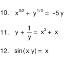 Implicit Differentiation