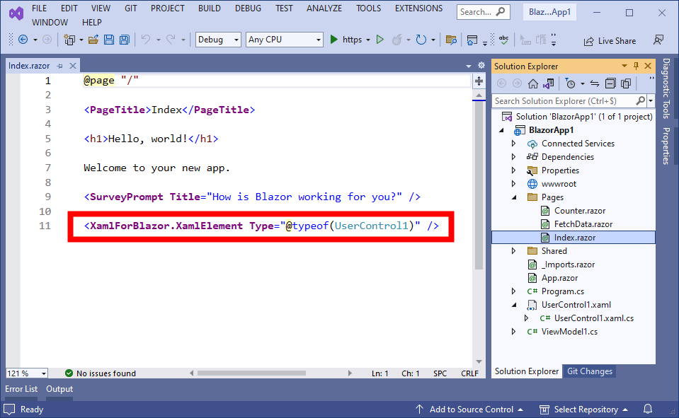 Getting Started / Doc - XAML for Blazor