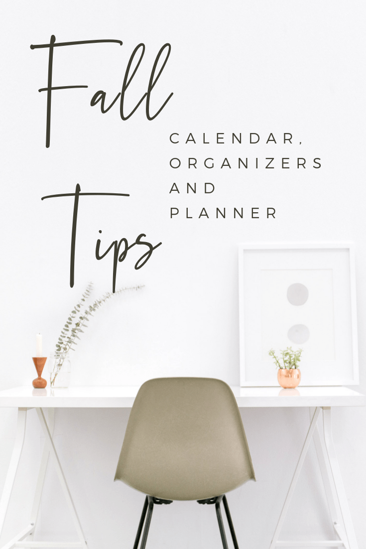 Fall Calendars, Organizers and Planners Tips - XOXO Shelly