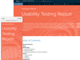 How To Write A Usability Testing Report Free Template Xtensio